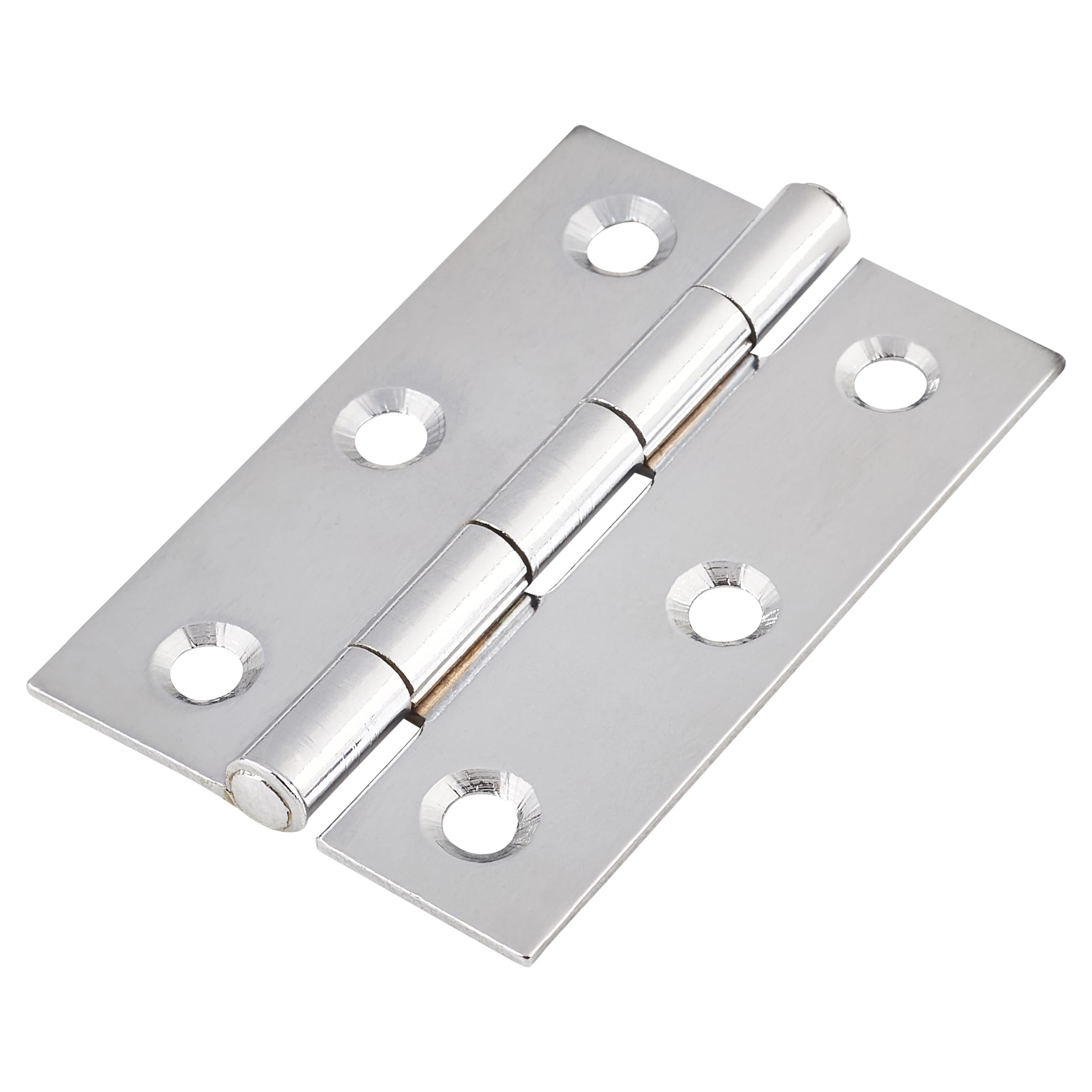 Steel Hinge - 75 x 50mm - Chrome - Pair | IronmongeryDirect | Same Day ...