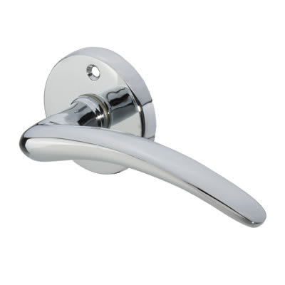Carlisle Brass Victorian Wing Lever Door Handle on Rose - Polished ...