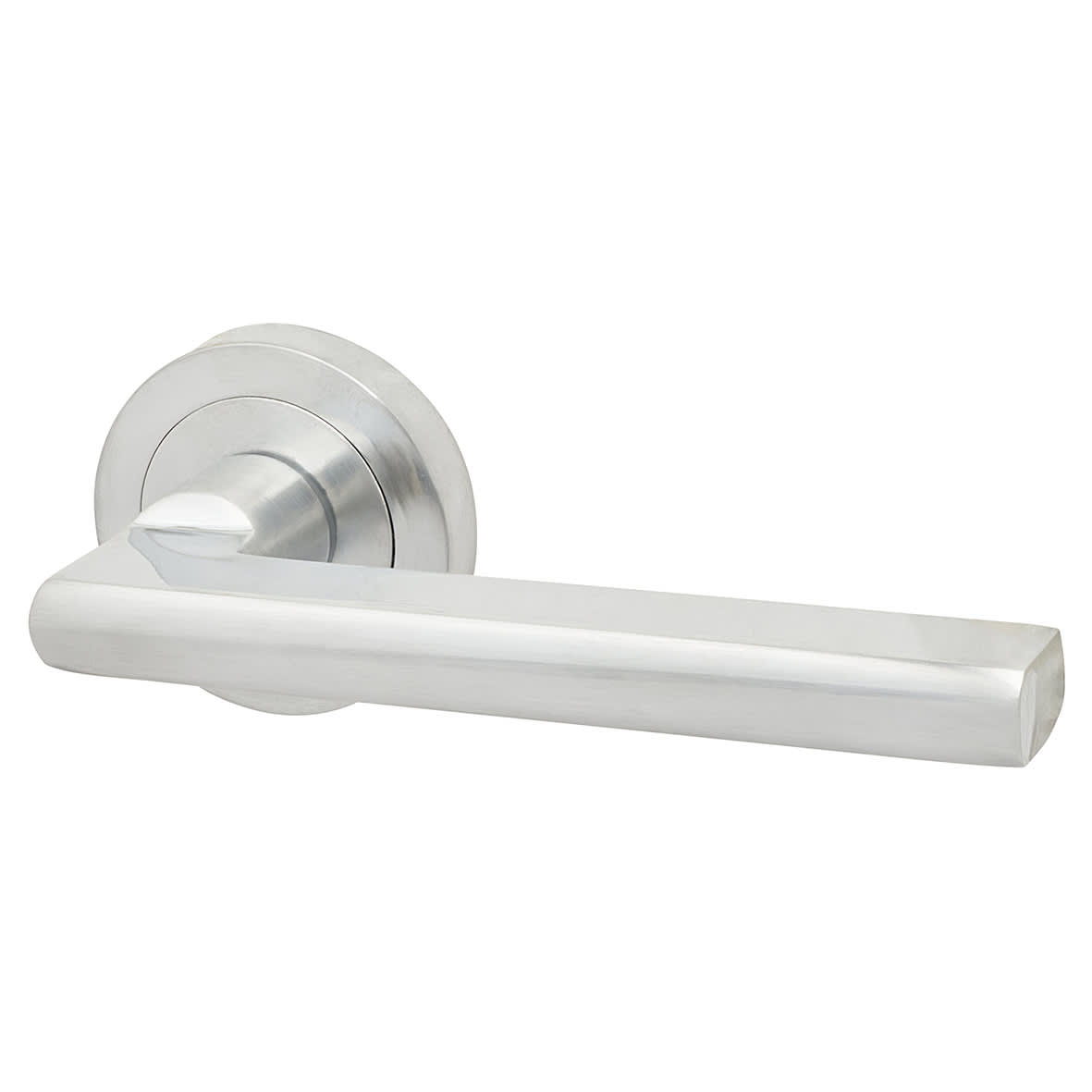 Touchpoint Sophia Lever Door Handle on Rose - Brushed Chrome ...