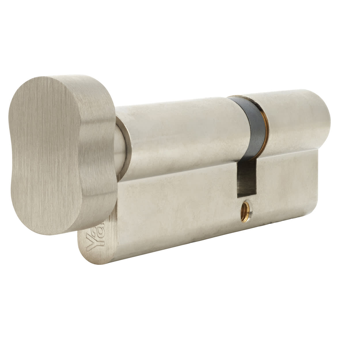 Yale 6 Pin 100mm Euro Thumbturn Cylinder - 60mm [Turn] + 40mm - Satin ...