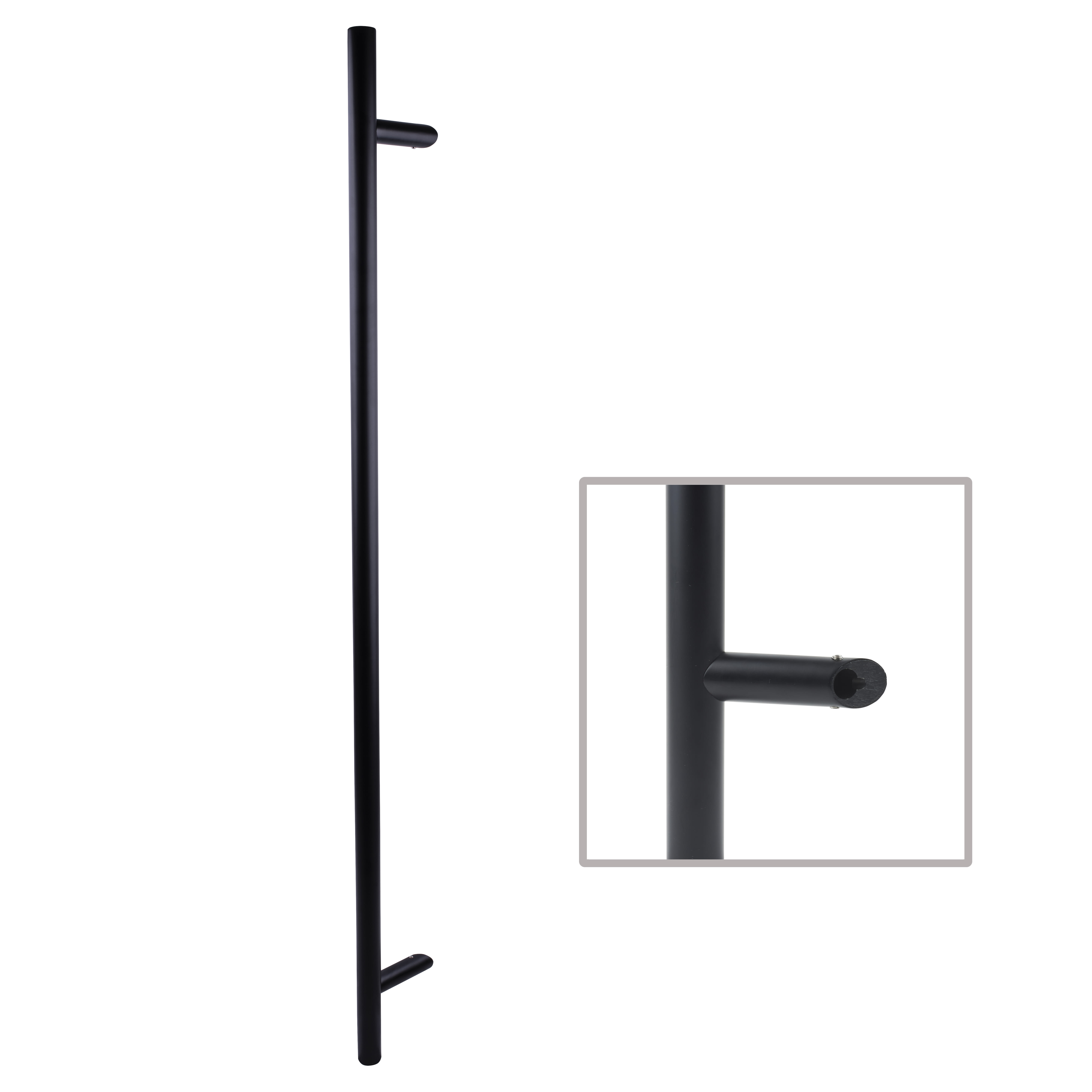 Altro 30mm Guardsman Pull Handle - 1000mm centres - Matt Black ...