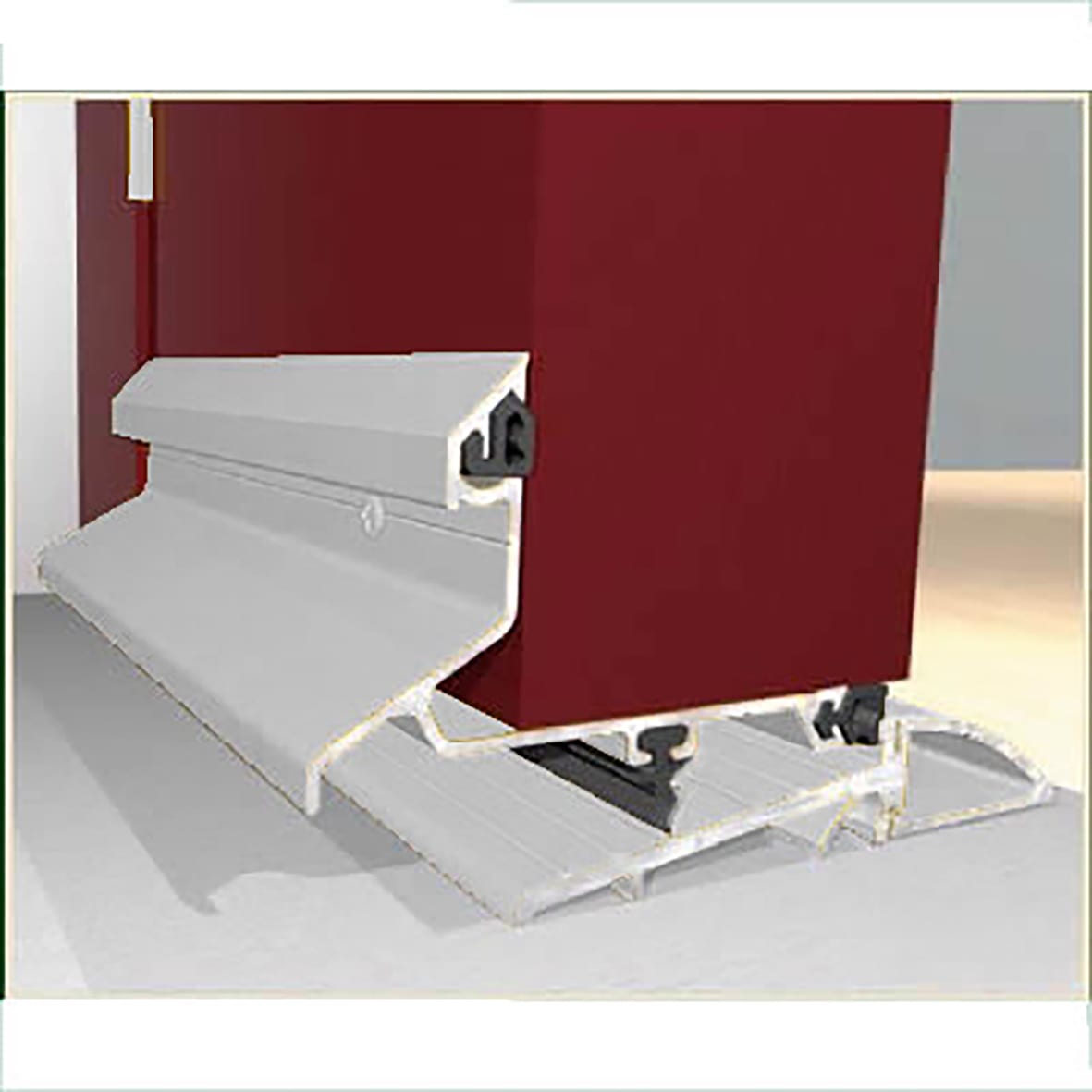 Outward Opening Threshold & Weatherbar Kit 914mm Mill Aluminium Exitex ...