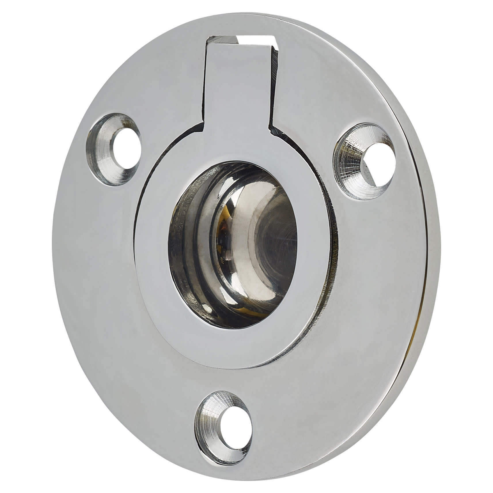 Altro Round Flush Ring Pull - 45mm - Polished Chrome ...