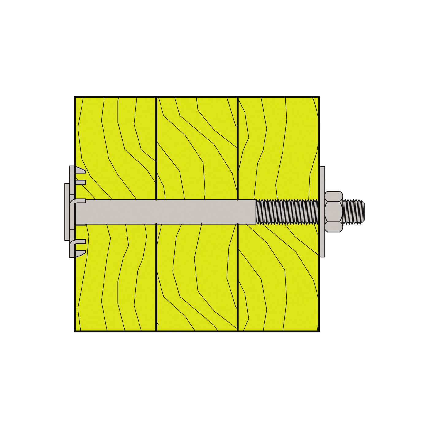 Timber Connectors Double Sided 0.9 | IronmongeryDirect | Same Day Despatch