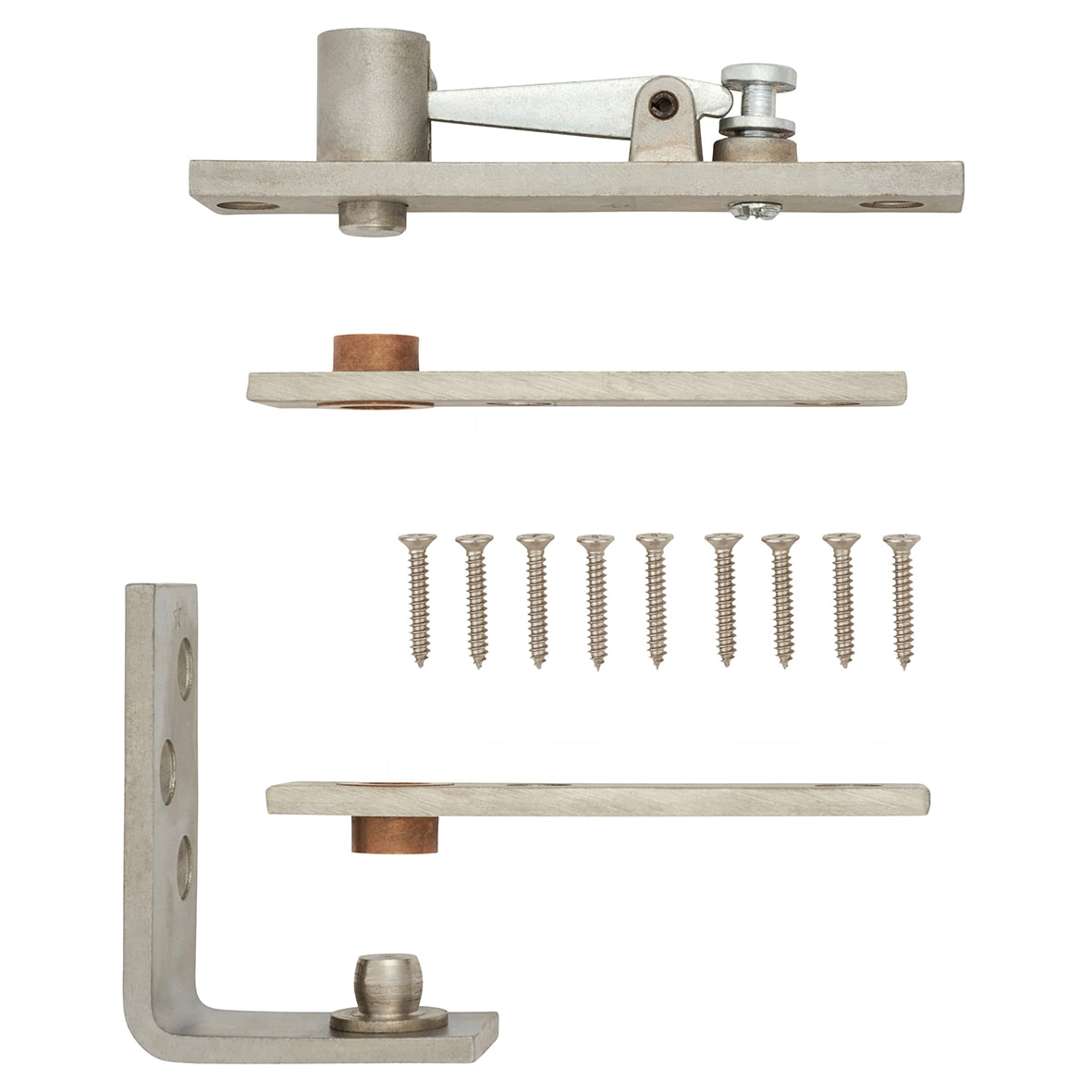 Satin Stainless Steel Pivot Set | IronmongeryDirect | Same Day Despatch