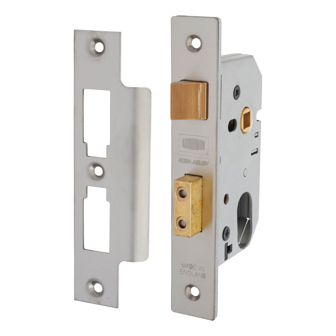 UNION Oval 2241 Sashlock - 77mm Case - 57mm Backset - Stainless Steel ...