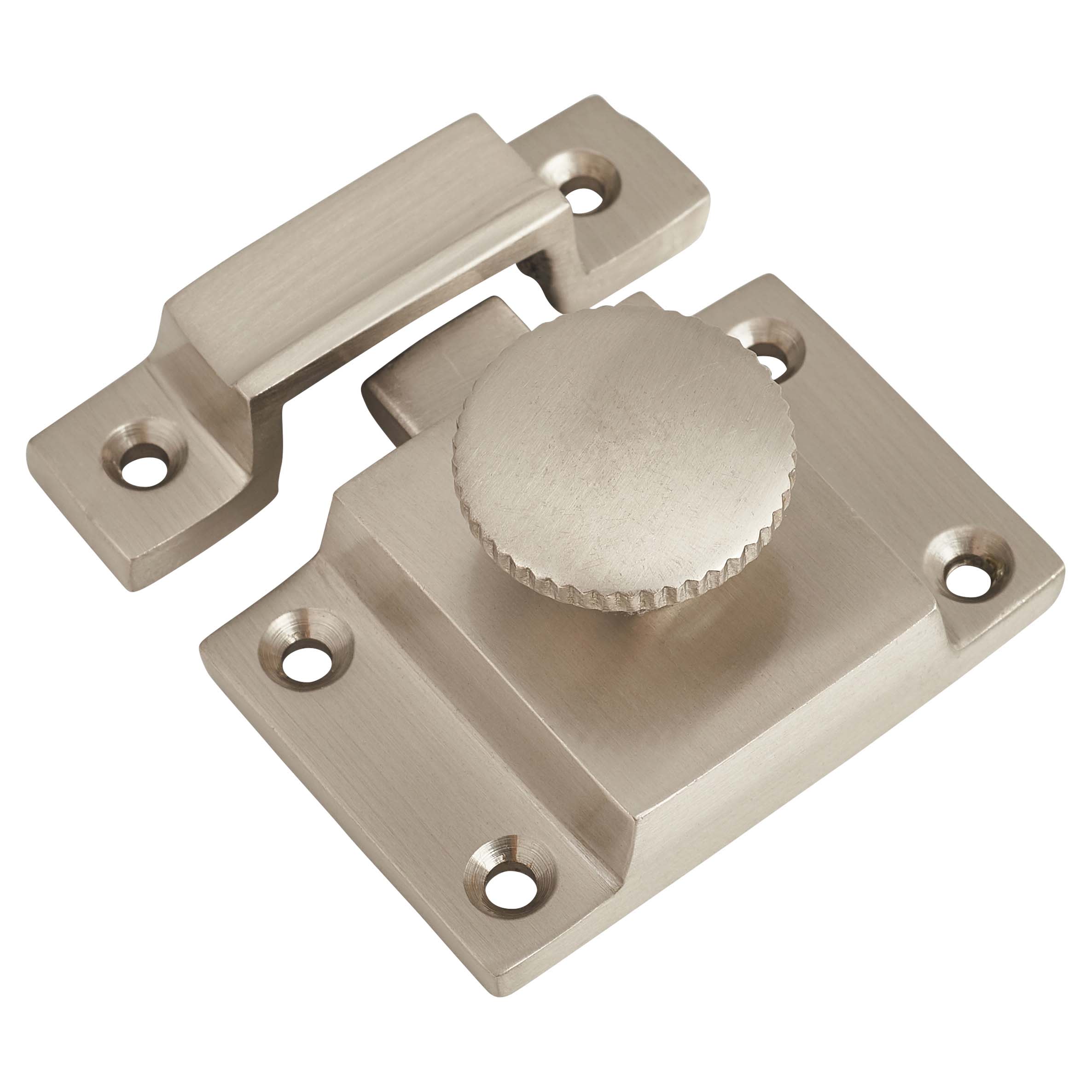 Box Style Cupboard Catch Satin Nickel | IronmongeryDirect | Same Day ...