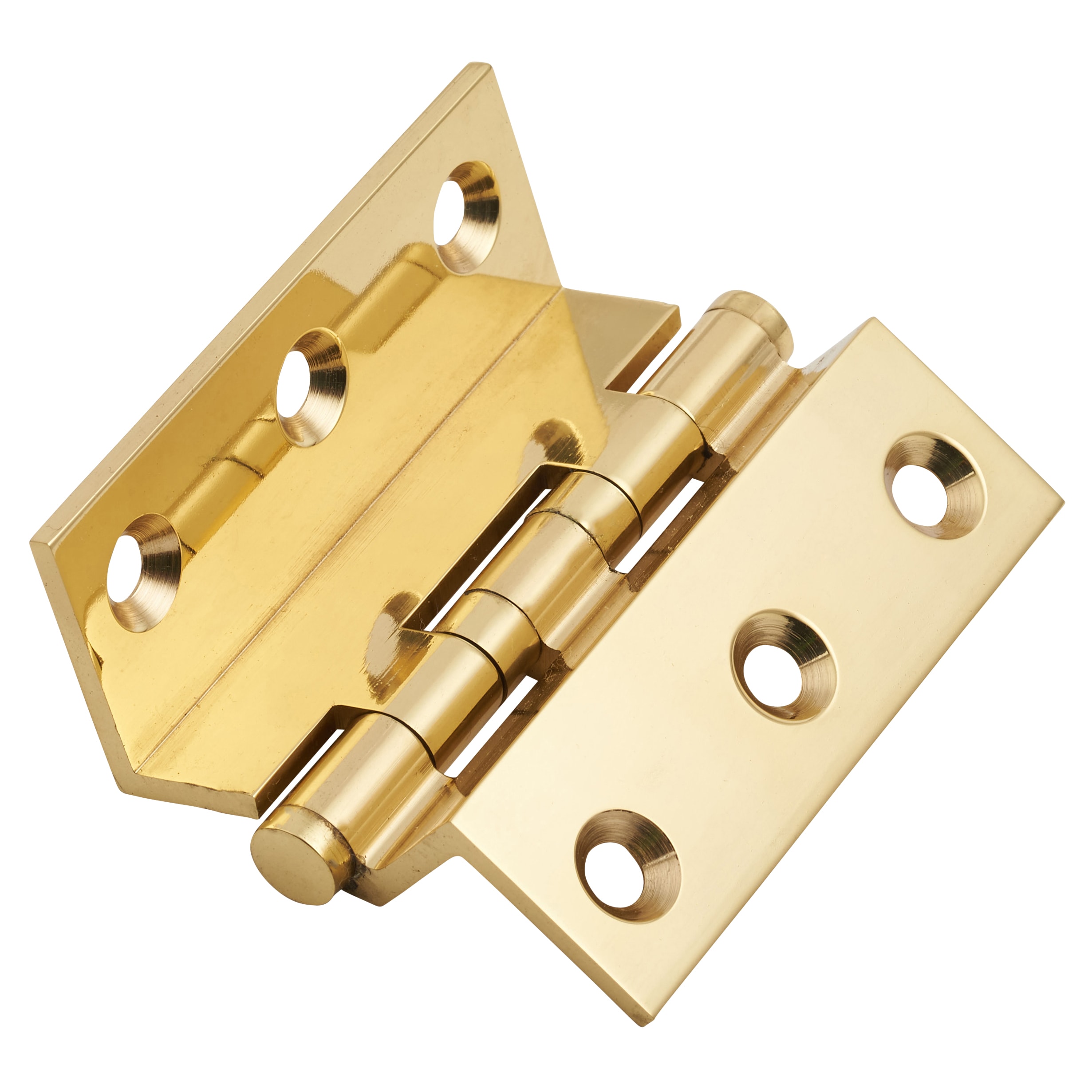 Cranked Ball Race Hinge 64 x 2.5mm Polished Brass | IronmongeryDirect ...