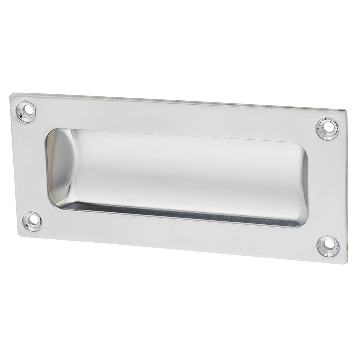 Altro Rectangular Flush Door Pull - 102 x 45mm - Polished Chrome ...