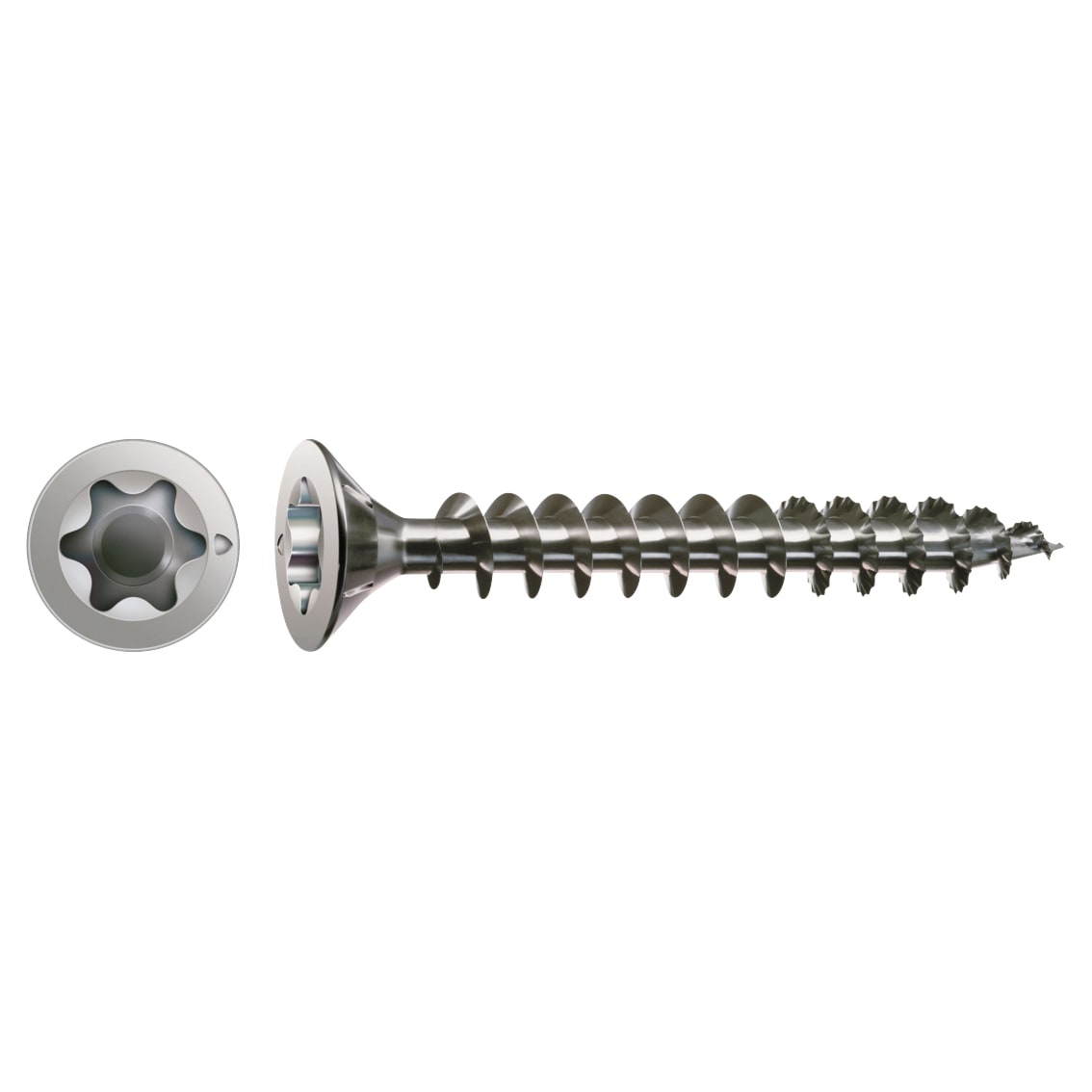 SPAX T-Star Plus Countersunk Woodscrew - 3.5 x 20mm - A2 Stainless ...