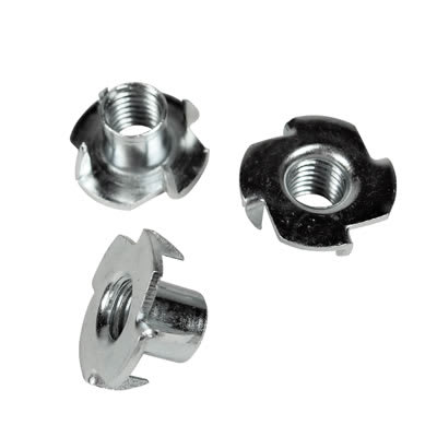 4 Pronged Tee Nut - M8 x 11mm | IronmongeryDirect | Same Day Despatch