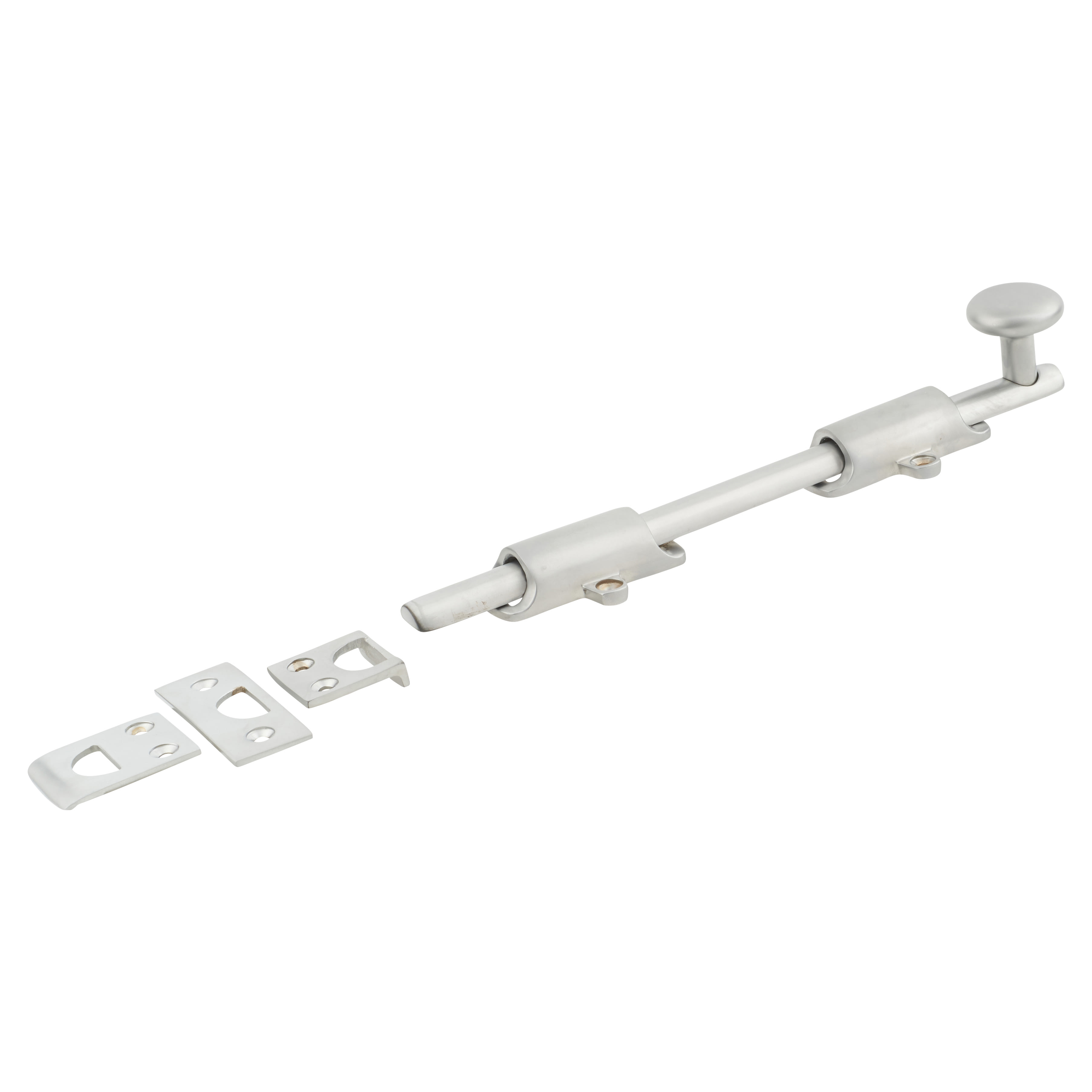 Hampstead French Door Bolt / Flat Section Bolt - 202mm - Satin Chrome ...