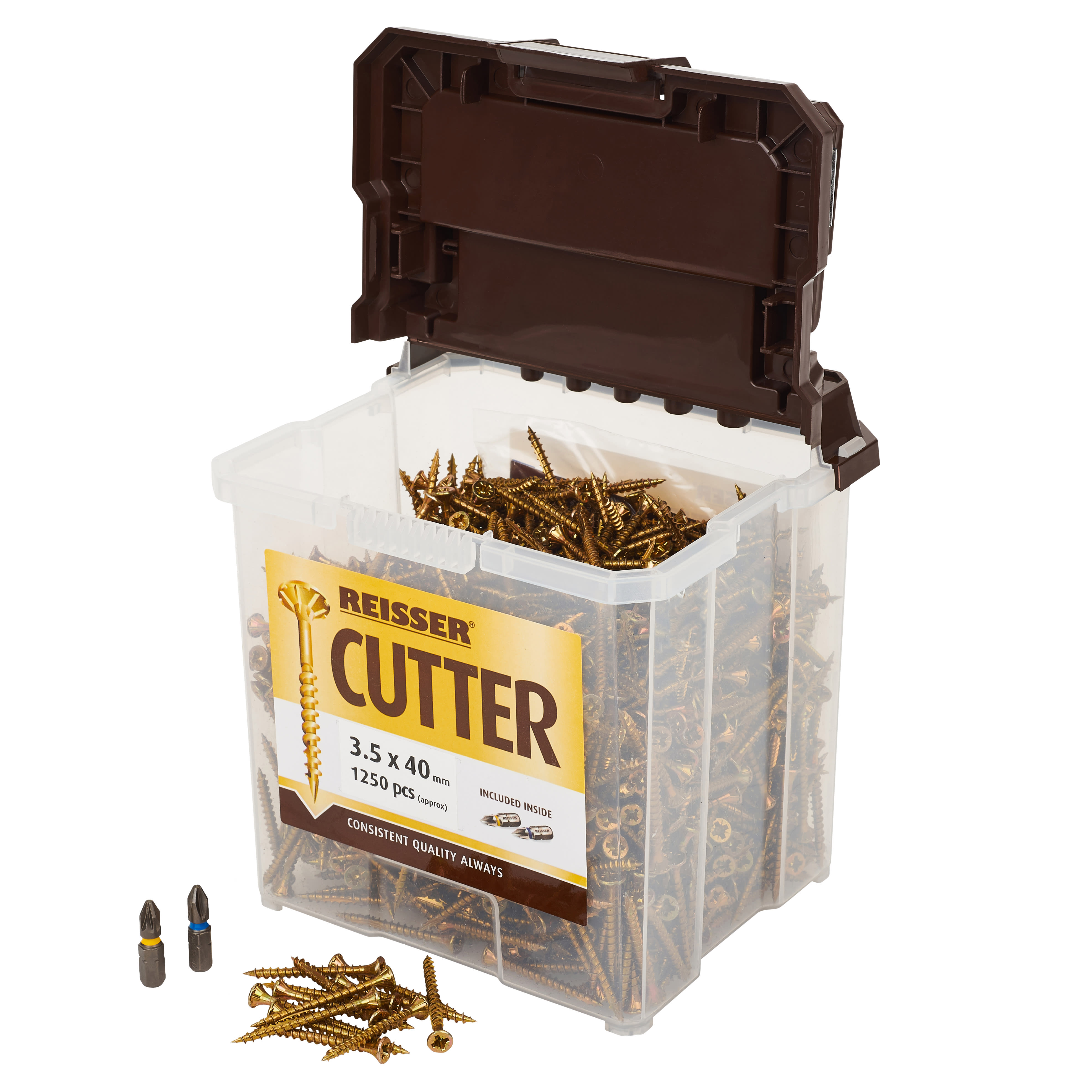 Reisser Cutter Tub - 3.5 x 40mm - Pack 1250 | IronmongeryDirect | Same ...
