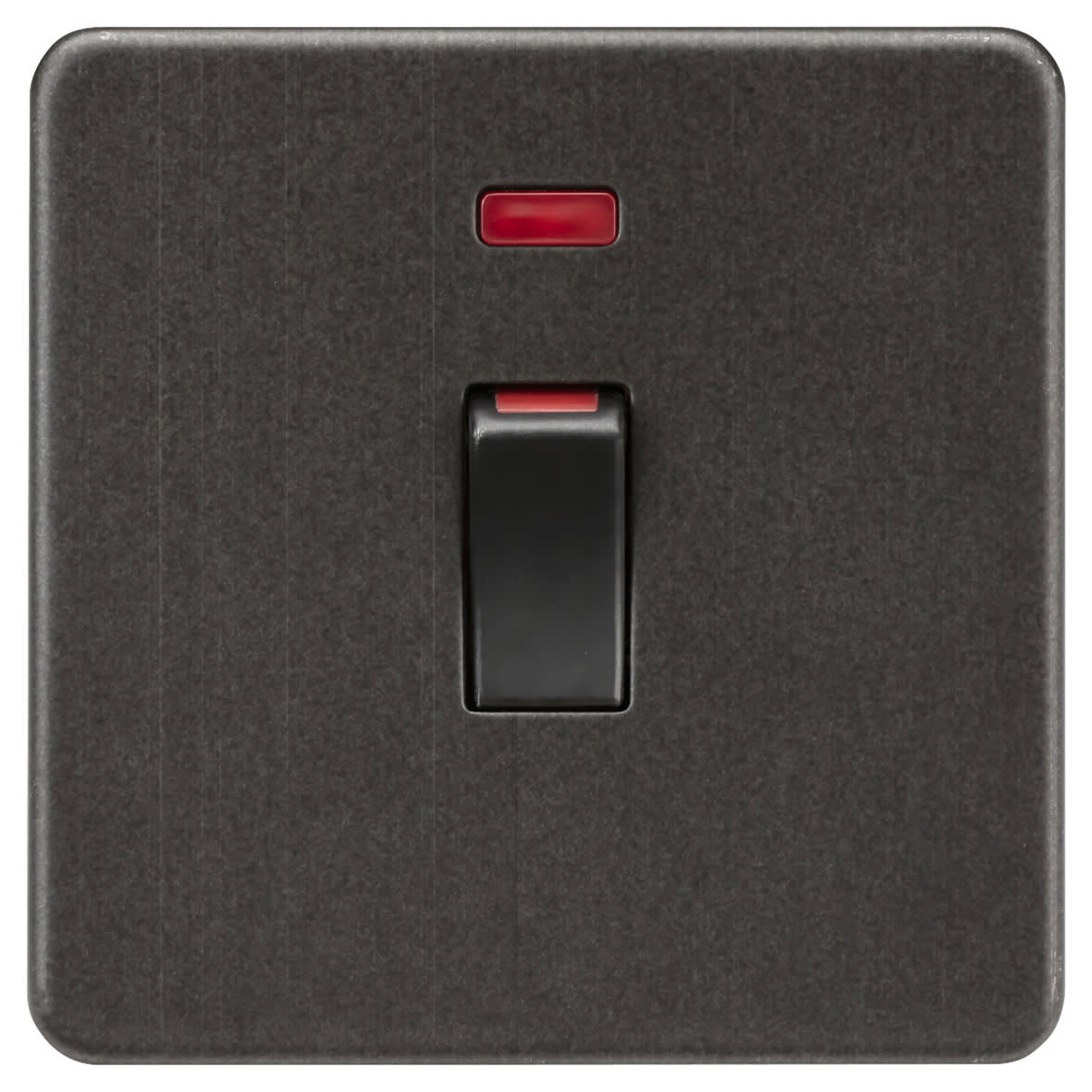 Knightsbridge 45A 1 Gang Screwless Double Pole Cooker Switch with Neon ...