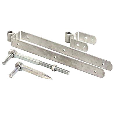 Rising Field Gate Hinge Set - Galvanised | IronmongeryDirect | Same Day ...