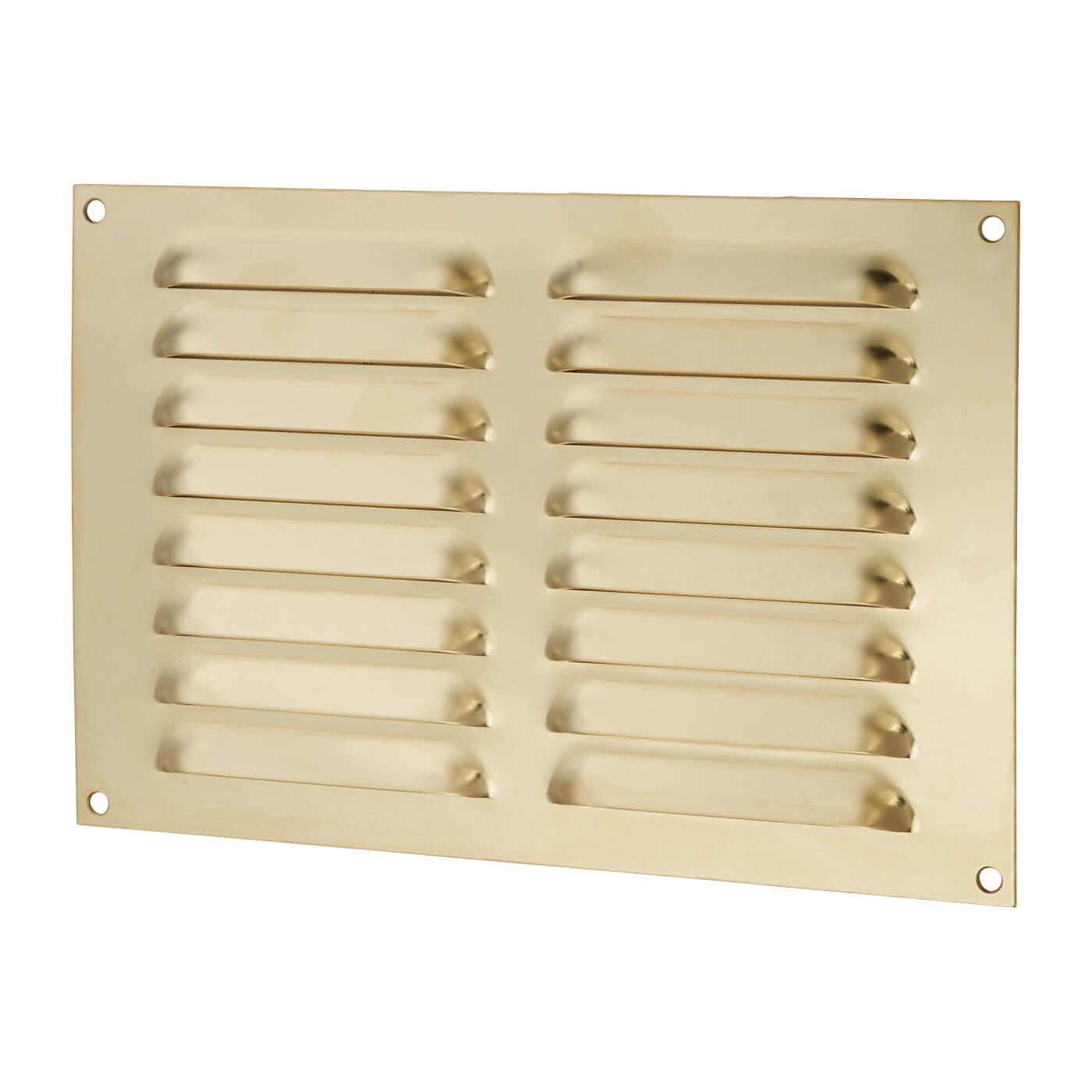 Hit & Miss Pattern Vent - 165 x 89mm - Polished Brass ...