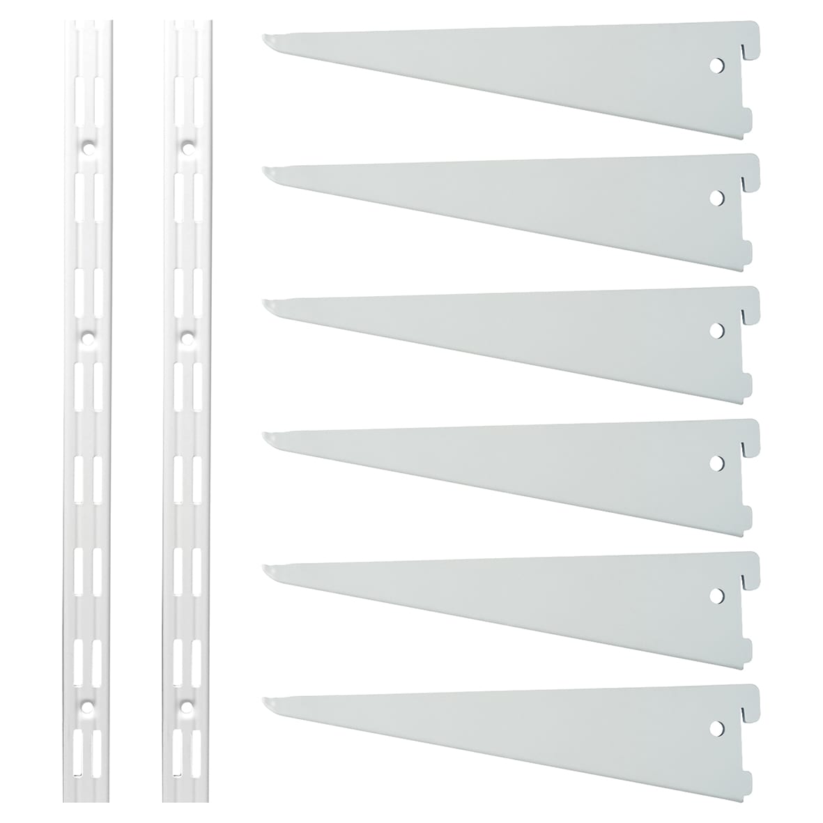 Altro Twin Slot Shelving Kit - 2 x 2000mm Uprights & 6 x 370mm Brackets ...