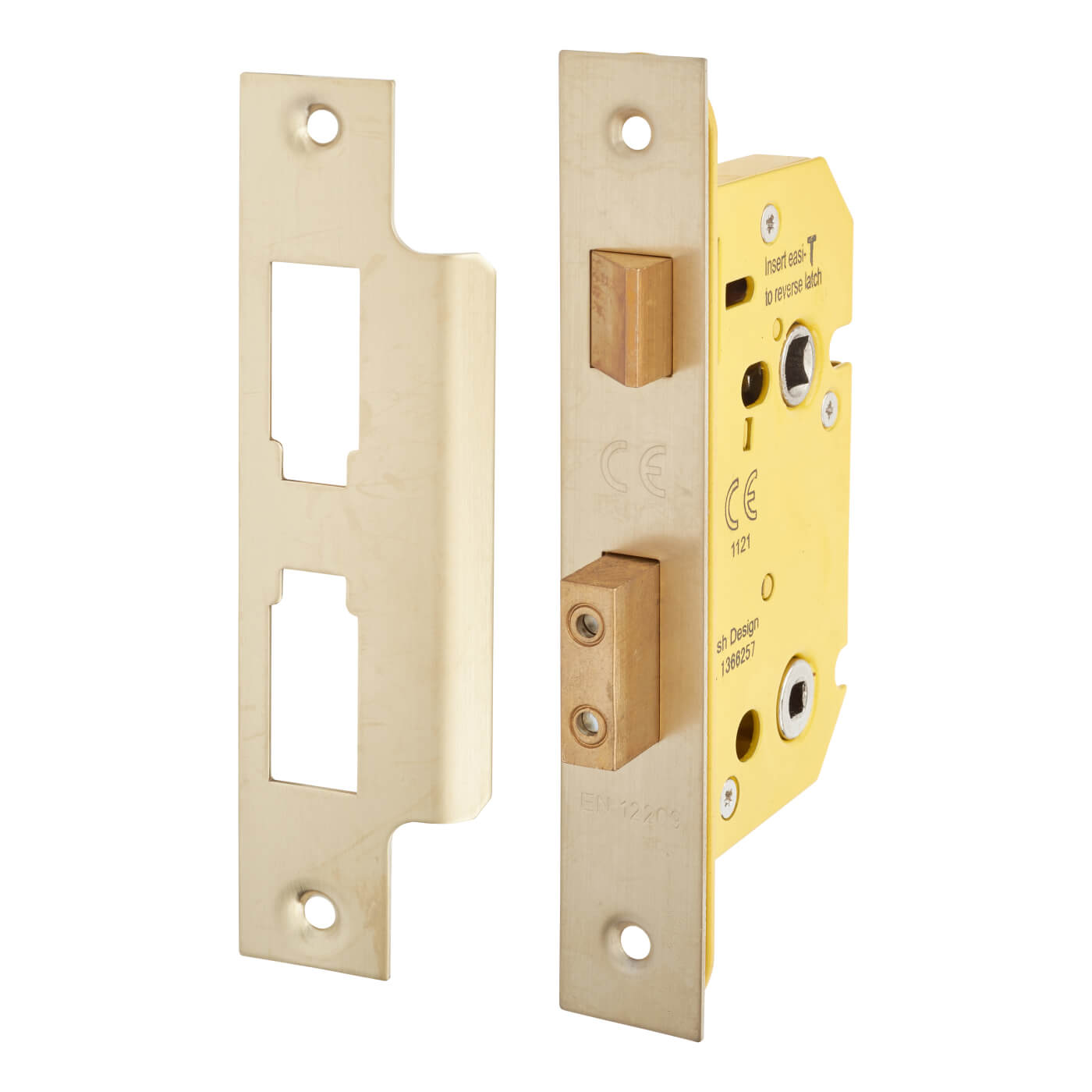 Altro Bathroom Lock - 63mm Case - 44mm Backset - PVD Brass ...