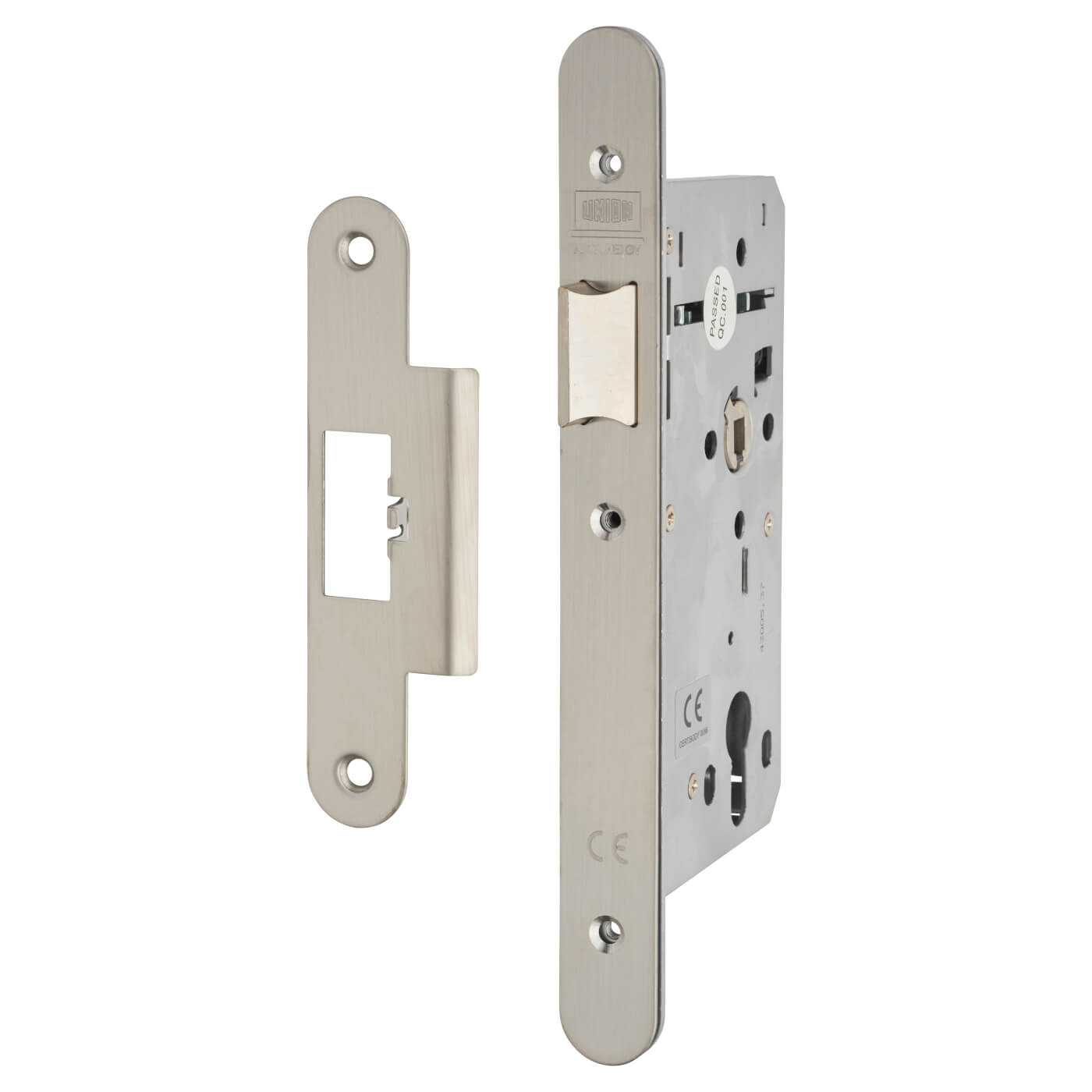 Union JHD72LA Heavy Duty Latch - 60mm Backset - Radius -Satin Stainless ...
