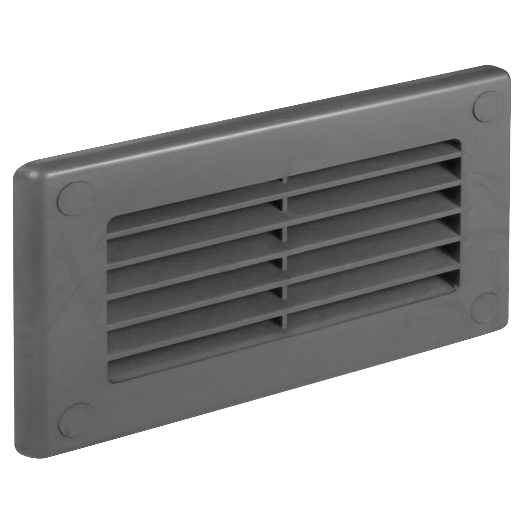 Awenta Flat Channel Duct Wall Grille - 110 x 55mm - Graphite ...