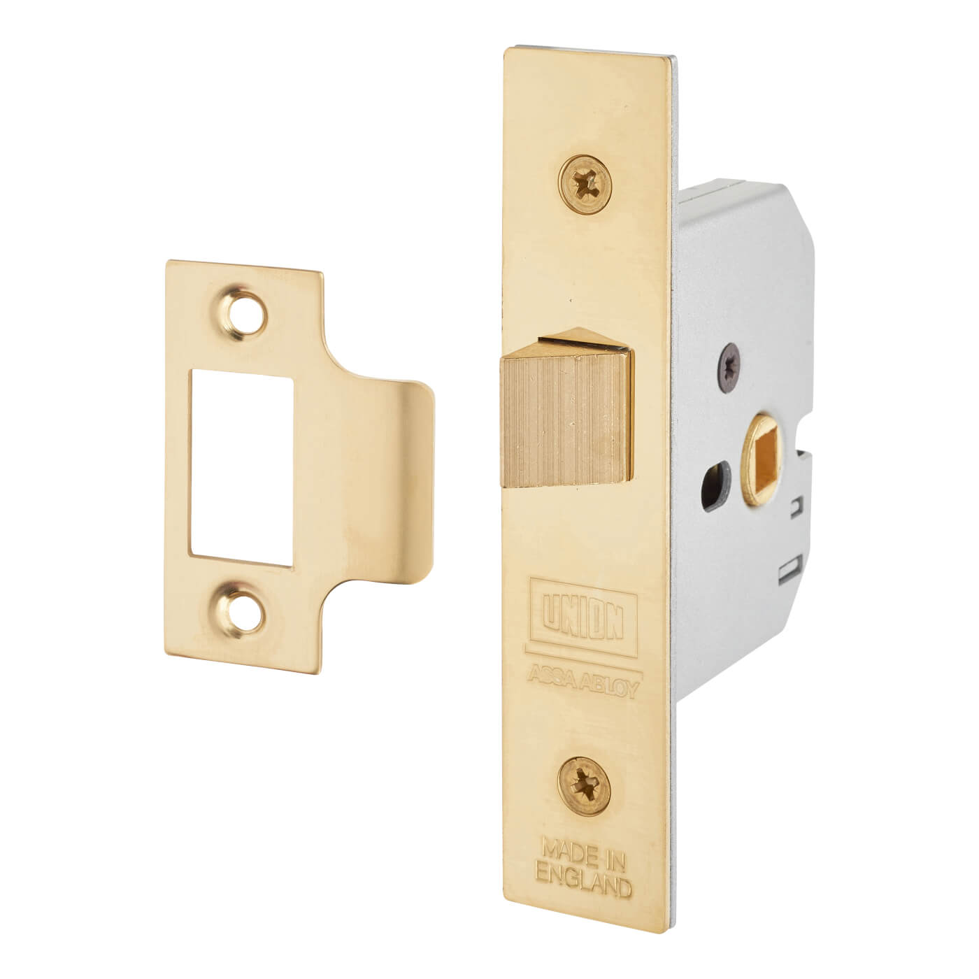 UNION 2677 Heavy Box Pattern Latch - 65mm Case - 44mm Backset ...