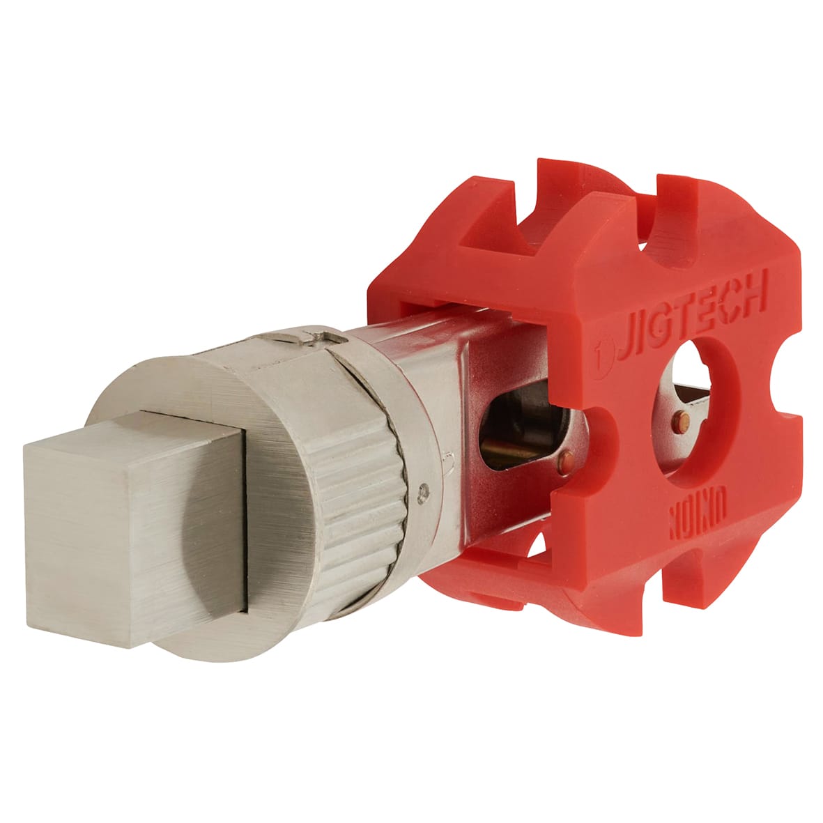 Jigtech Riva Lever Door Handle on Rose - Satin Chrome ...