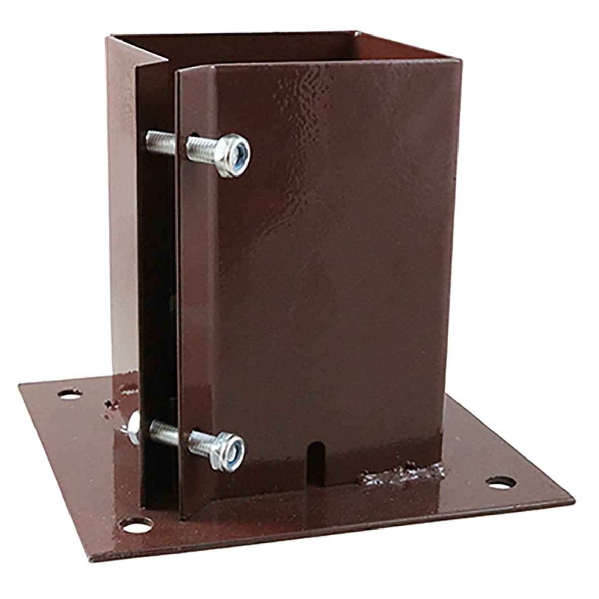 Taurus Bolt Down Fence Post Shoe - Bolt Secure - 50mm - Oxide Red ...