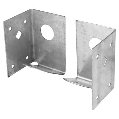 Arris Rail Fence Support Bracket - Galvanised | IronmongeryDirect ...