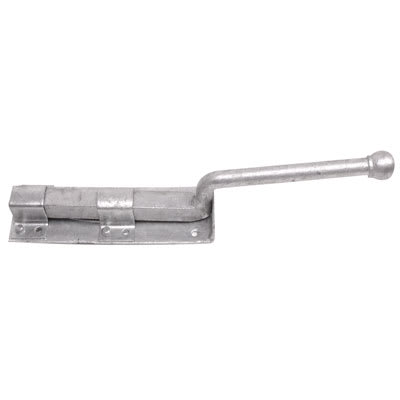 Brenton Pattern Gate Padlock Bolt - 222 x 45 x 34mm - Galvanised Steel ...