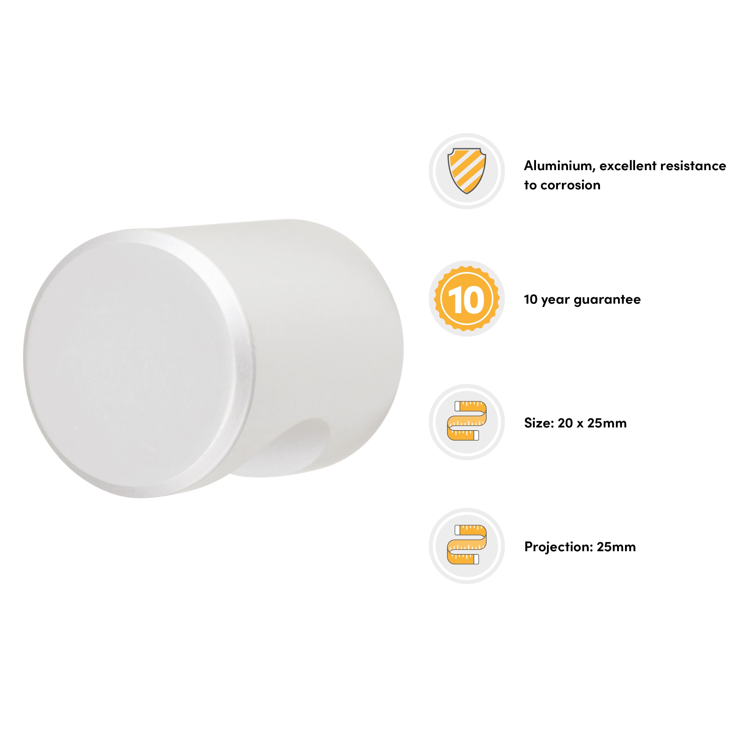 Altro Round Flush Ring Pull - 45mm - Satin Chrome | IronmongeryDirect ...