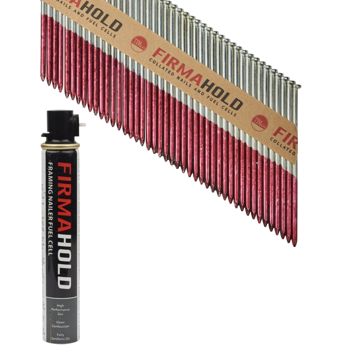 * TIMco 34° FirmaHold Clipped Head Nail and Gas - First Fix - 3.1 x ...