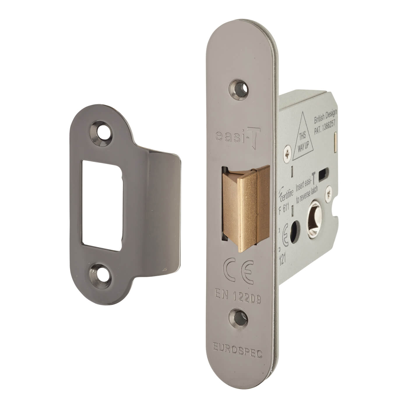 Hampstead Heavy Duty Flat Latch - 66mm Case - 44mm Backset - Radius ...