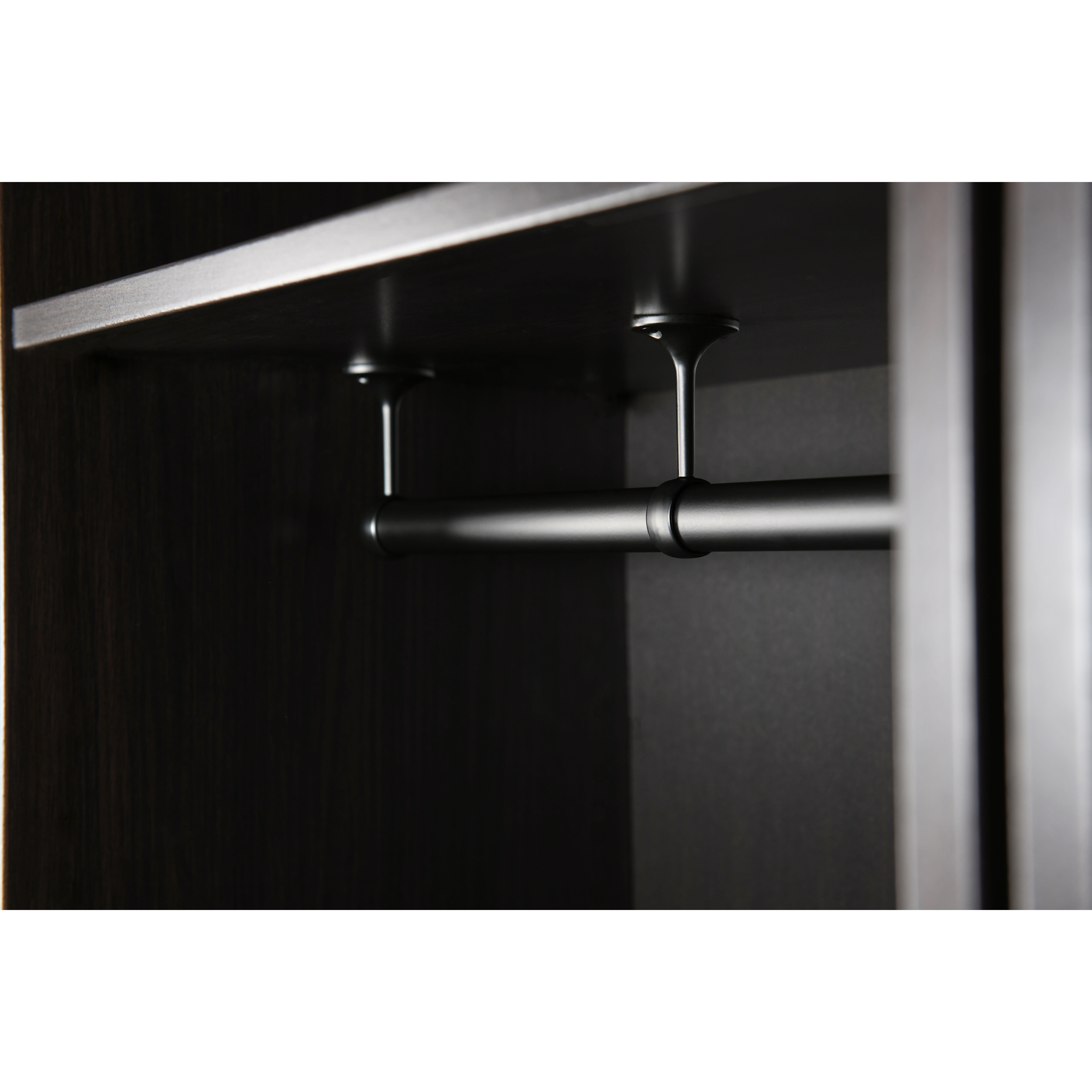 25mm Centre Hanging Rail Bracket - Matt Black | IronmongeryDirect ...