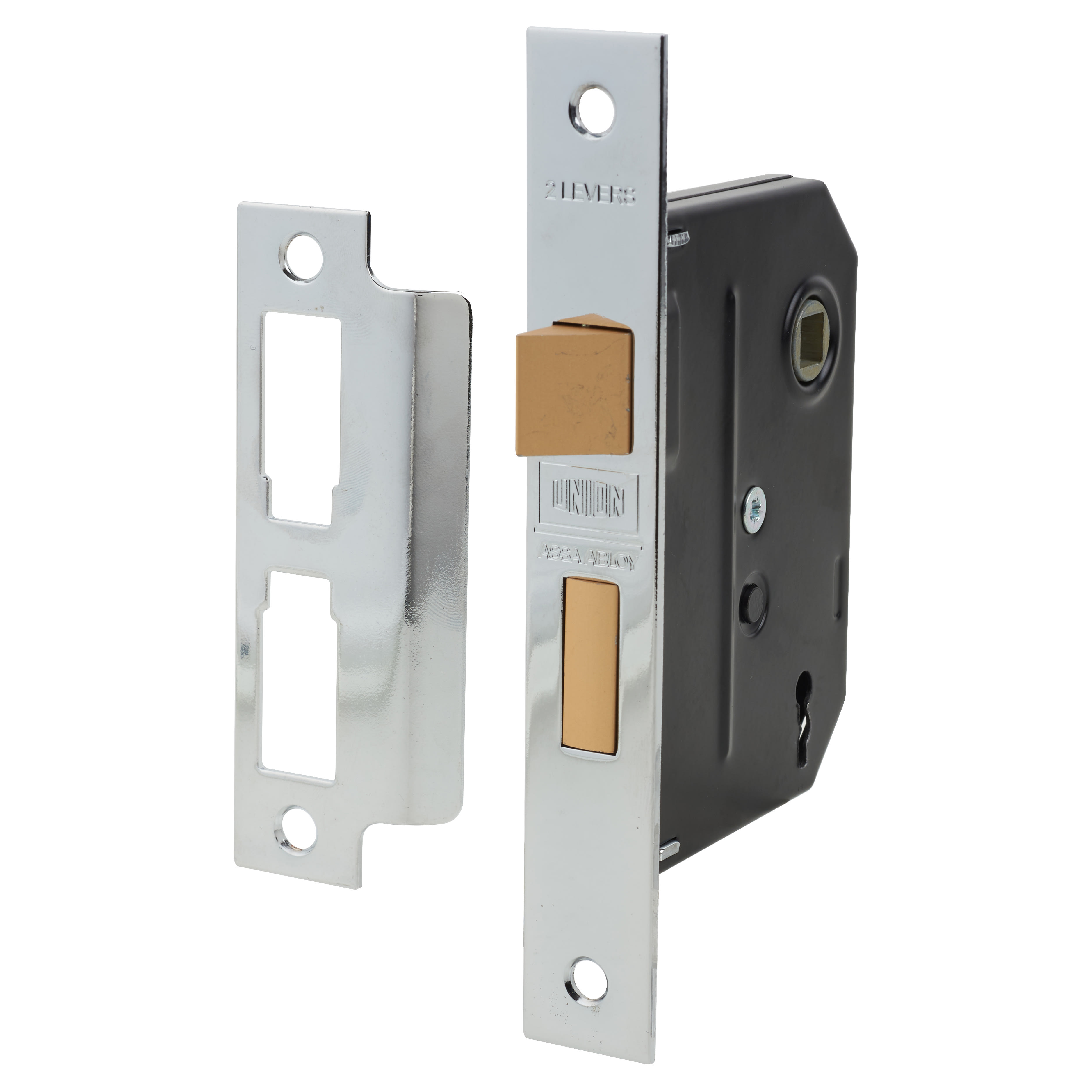 UNION 2295 2 Lever Sashlock - 76mm Case - 57mm Backset - Chrome ...