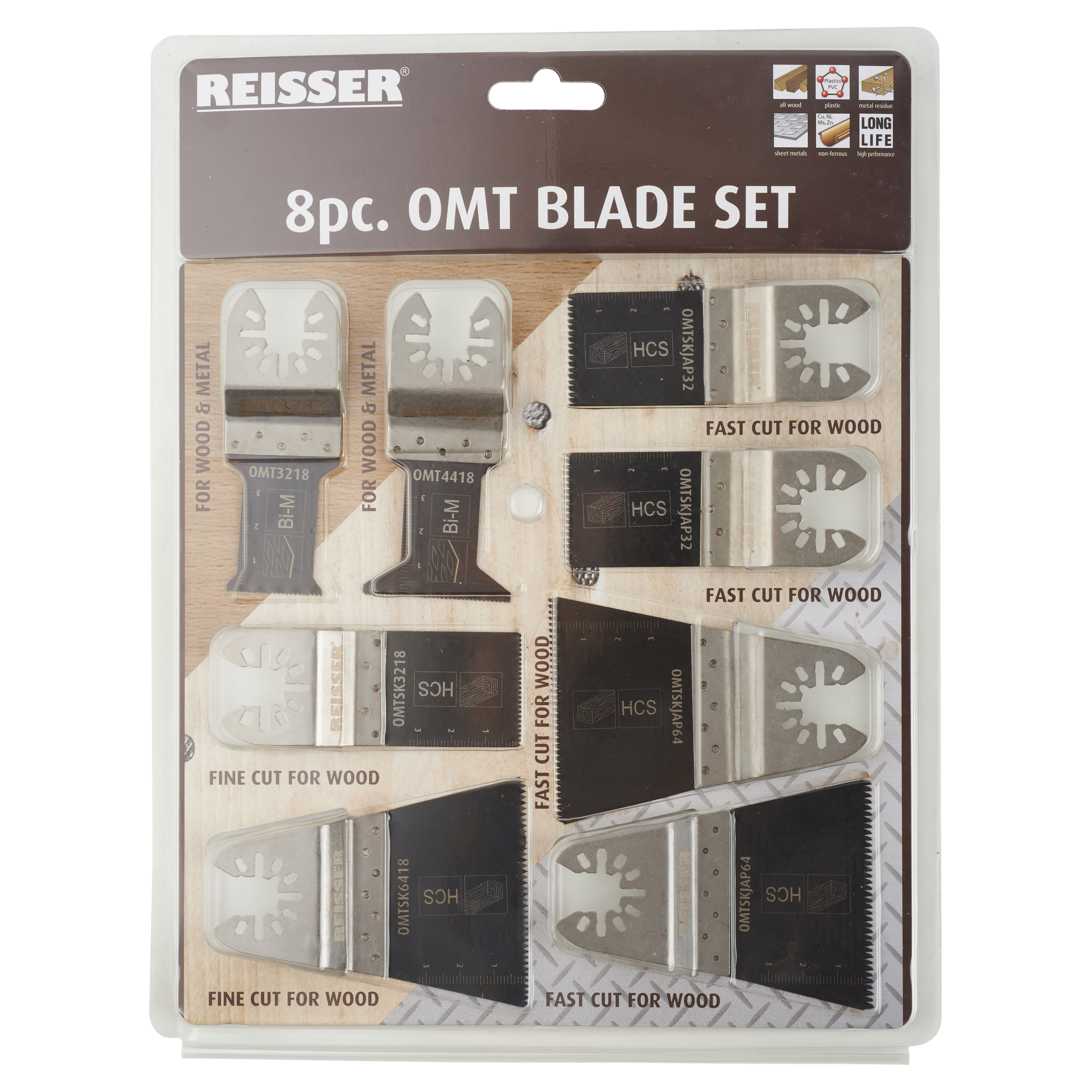 Reisser Multi Tool Blade Set - 8 Pieces | IronmongeryDirect | Same Day ...