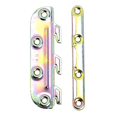 Bed Fitting Set 4 fittings in a set 127mm Steel | IronmongeryDirect ...