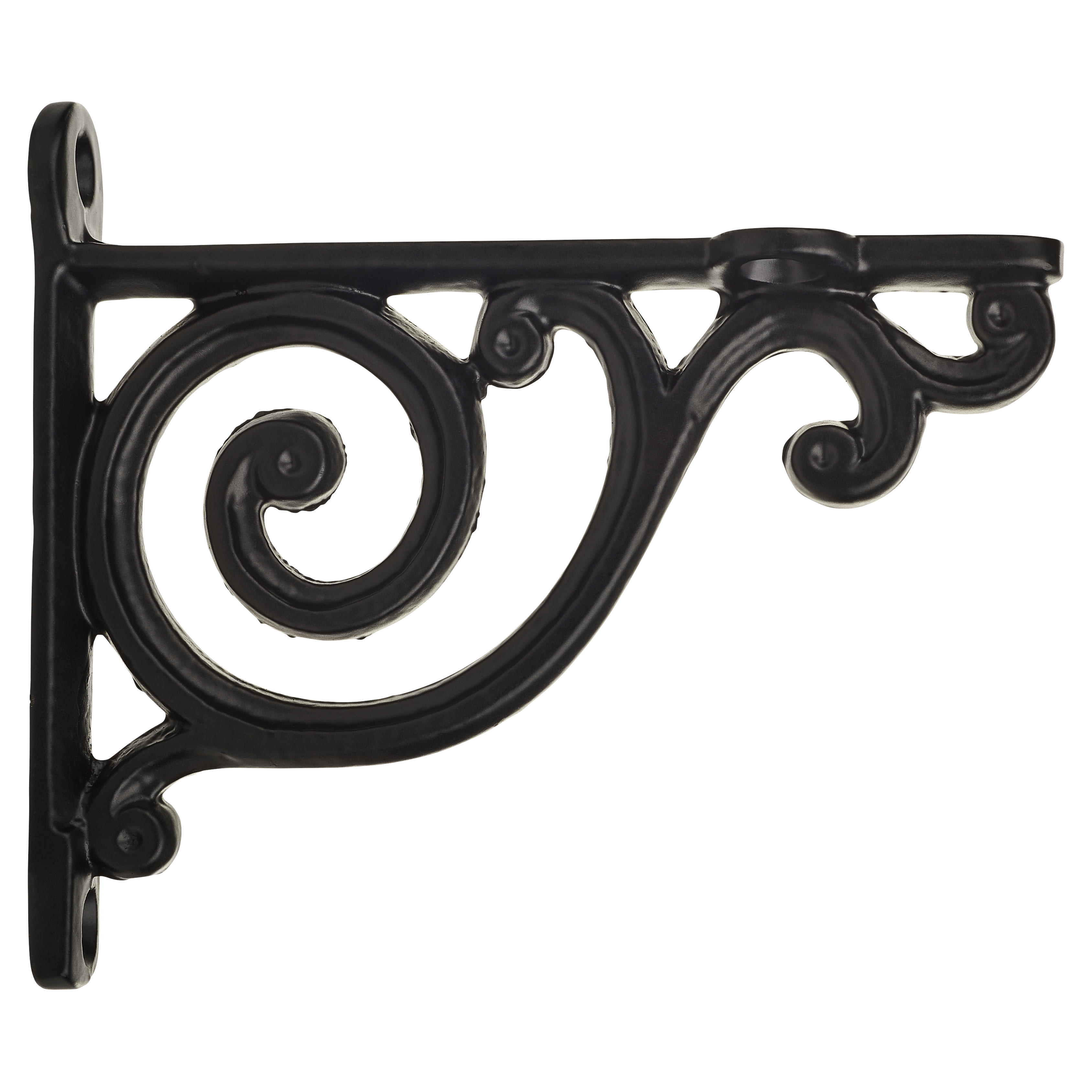 Touchpoint Ornamental Scroll Shelf Bracket - 250 x 245mm - White ...