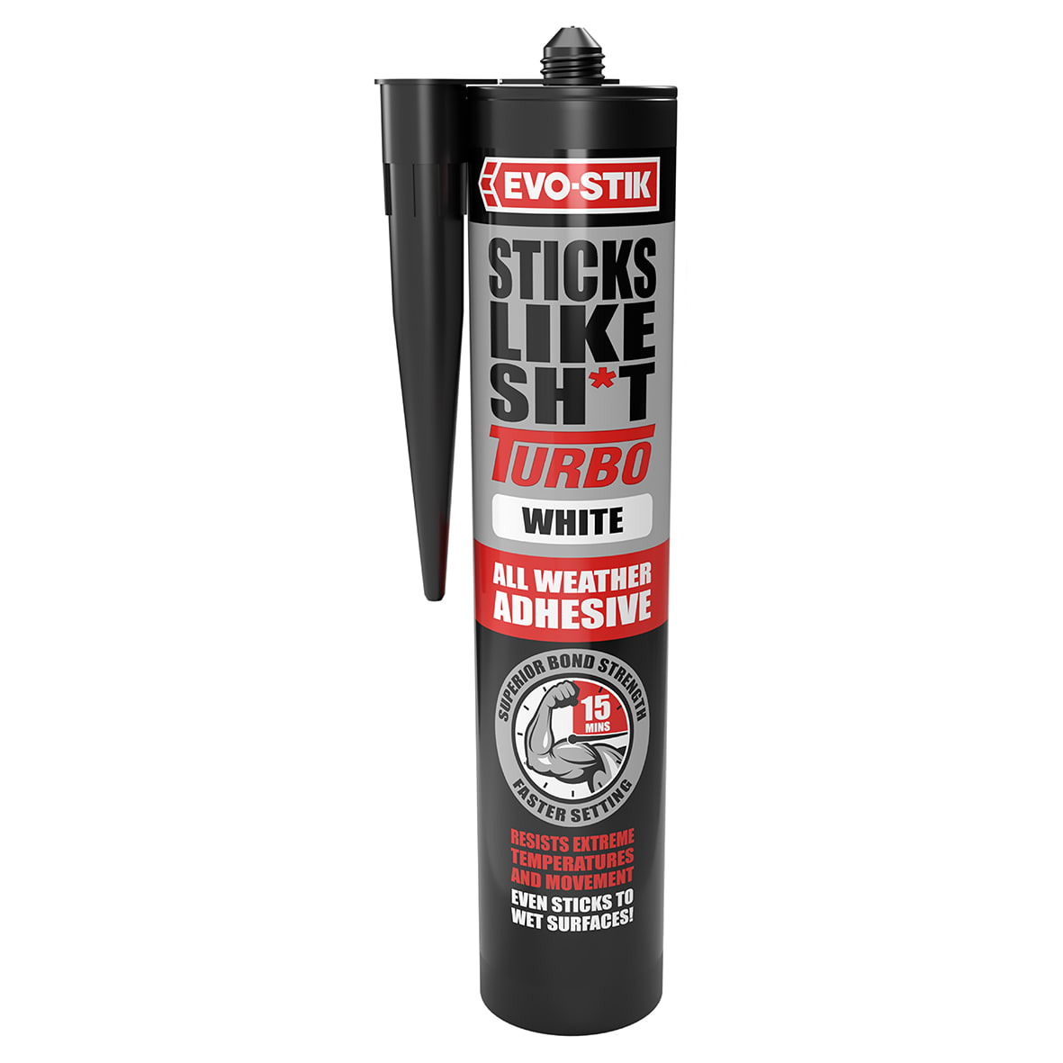 Evo-Stik Sticks Like Sht Turbo - 290ml - White | IronmongeryDirect ...