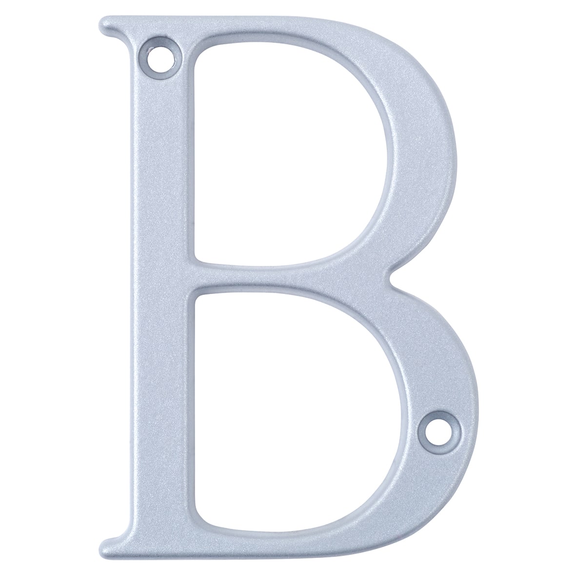 76mm Letter - B - Premium Satin Silver | IronmongeryDirect | Same Day ...