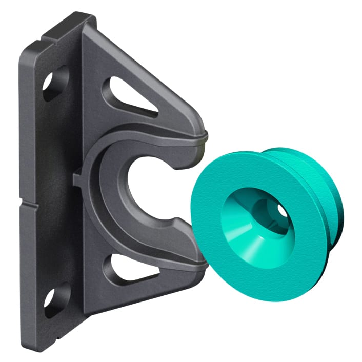 Button Fix Type 2 - Plate & Button For Countersunk Wood Screw Pack of ...