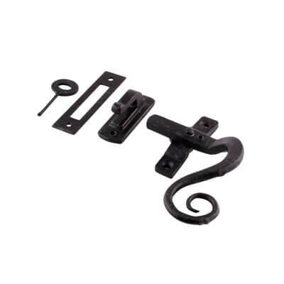 Olde Forge Monkey Tail Window Stay - 10 Inch /260mm - Antique Black ...