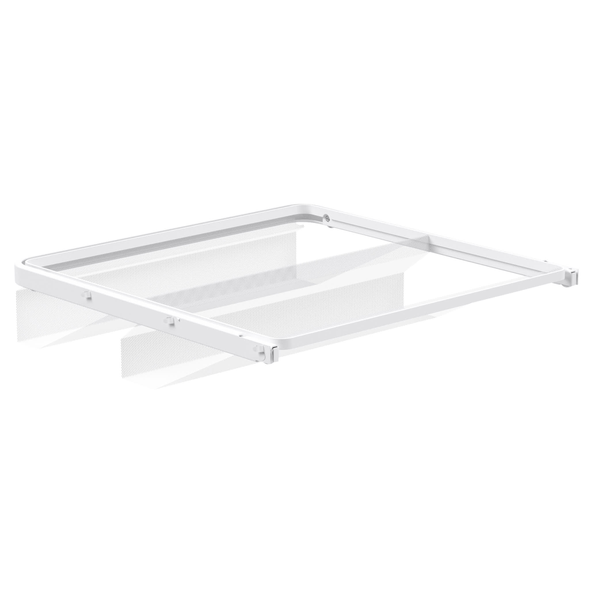 elfa Top Track System - Gliding Mesh Shoe Shelf - 450 x 430mm - White ...