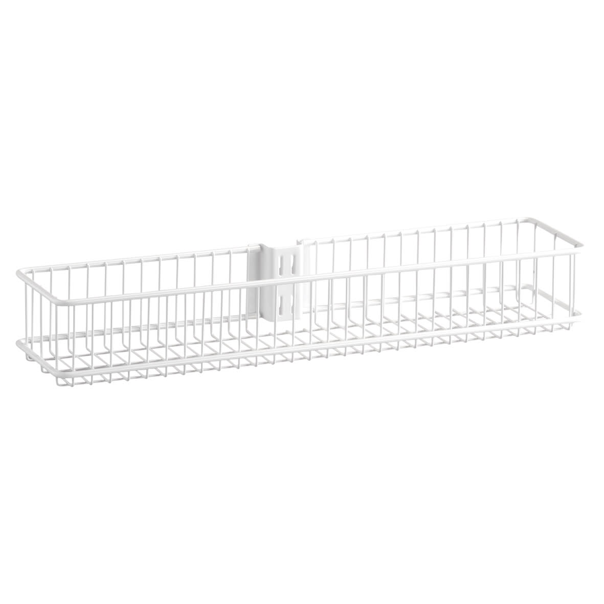 elfa Top Track System - Wire Basket - 435 x 104 x 70mm - White ...