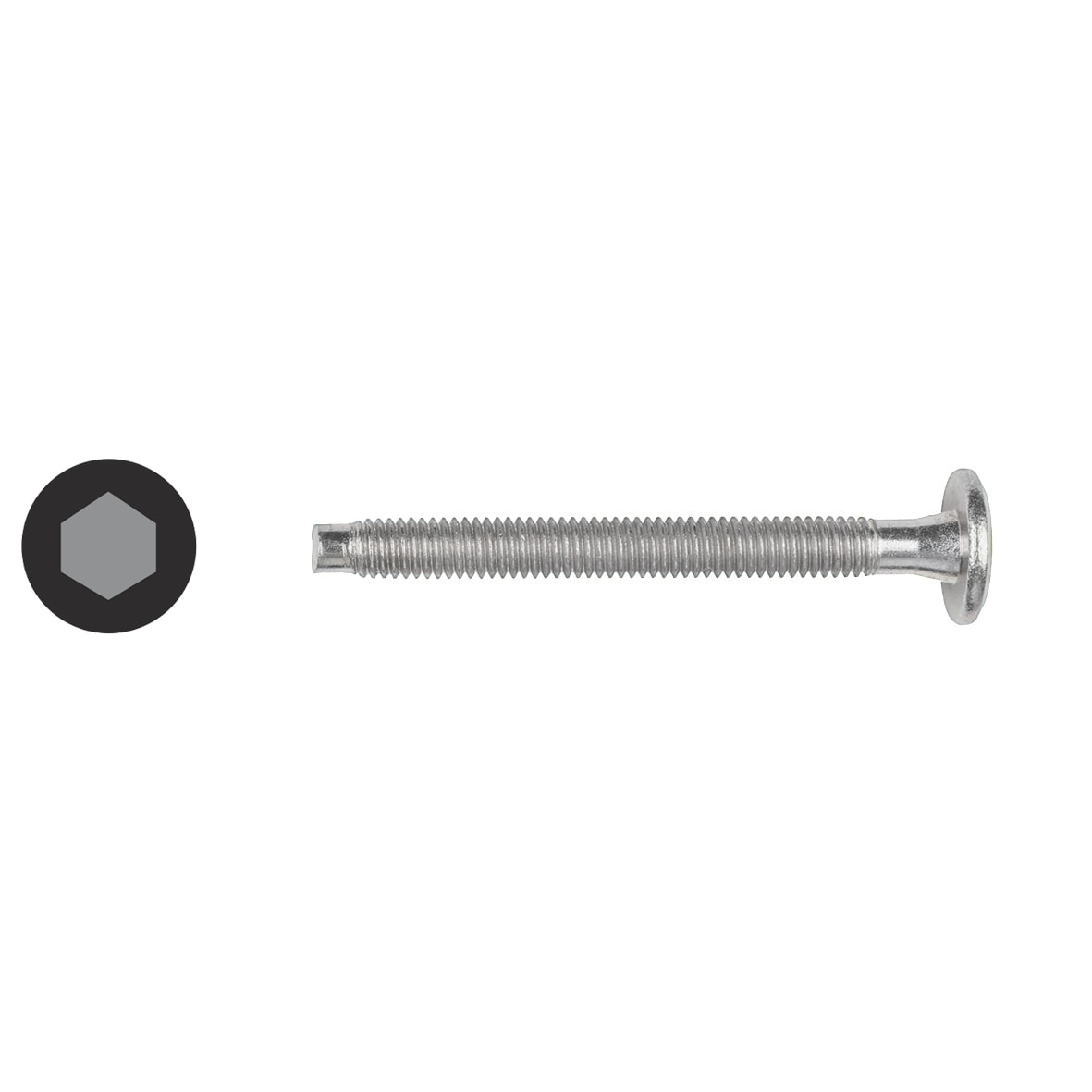 M6 Joint Connector Bolts 60mm Bright Zinc | IronmongeryDirect | Same ...