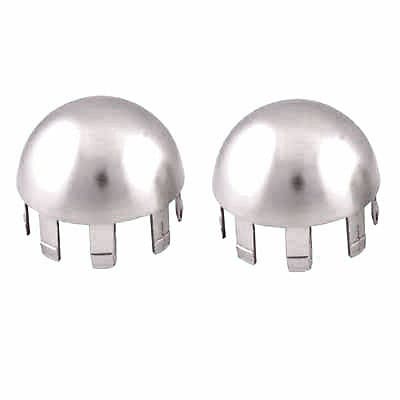 40mm Handrail System - Pair Domed End Caps - Brushed Nickel ...