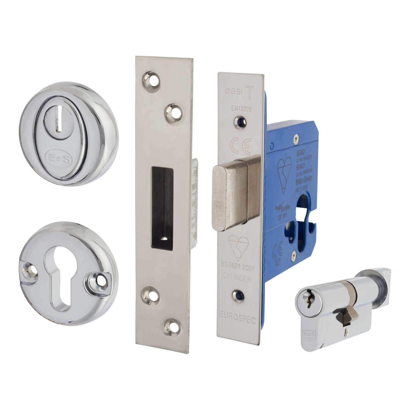 ERA BS8621:2007 Keyless Egress Nightlatch - 60mm Backset - Polished ...