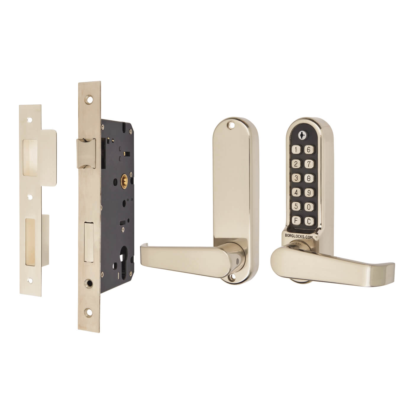 Borg BL5403 Easicode Pro Code Operated Lock with Flat Bar Lever Handles ...