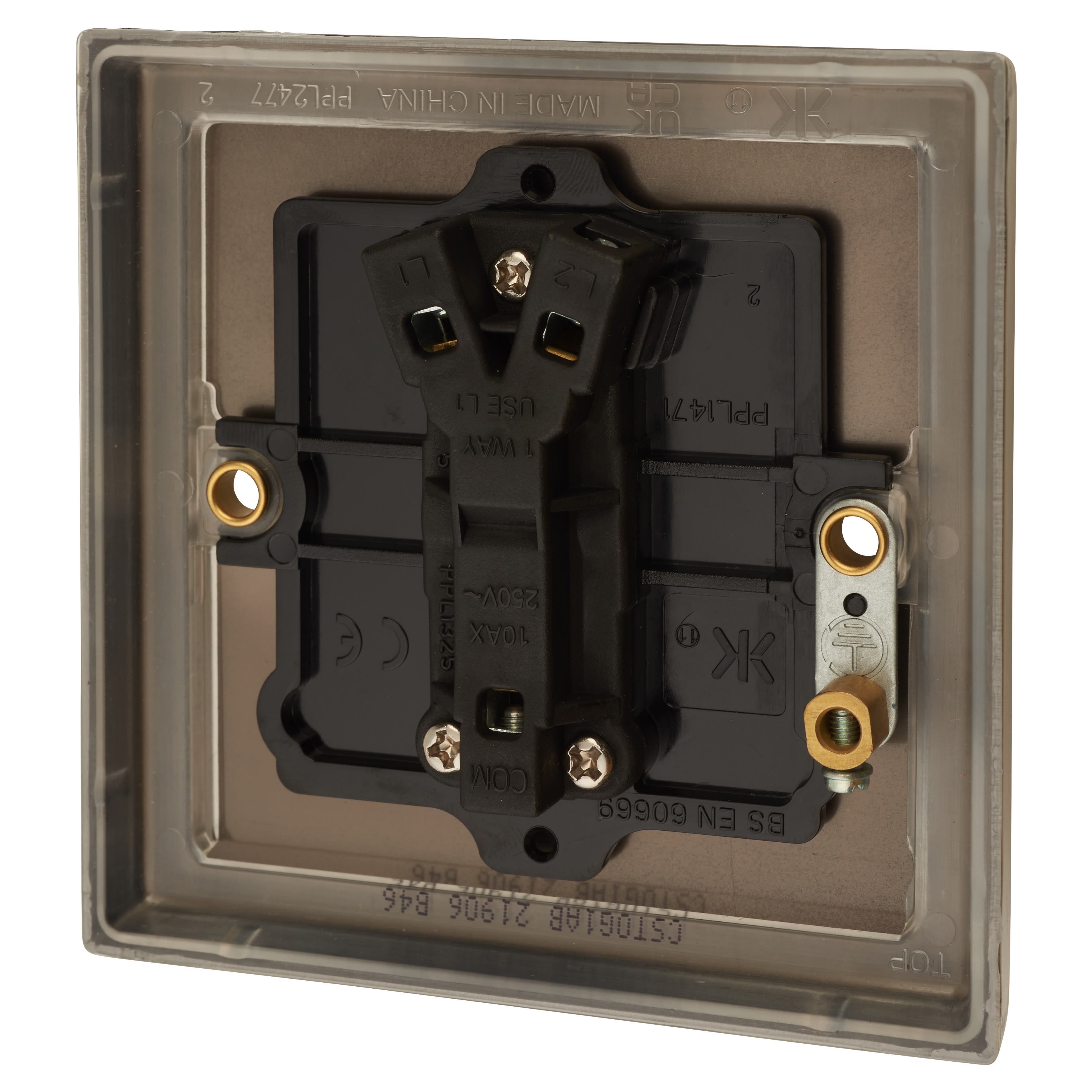 Knightsbridge 13A 2 Gang Double Pole Switched Socket - Antique Brass ...