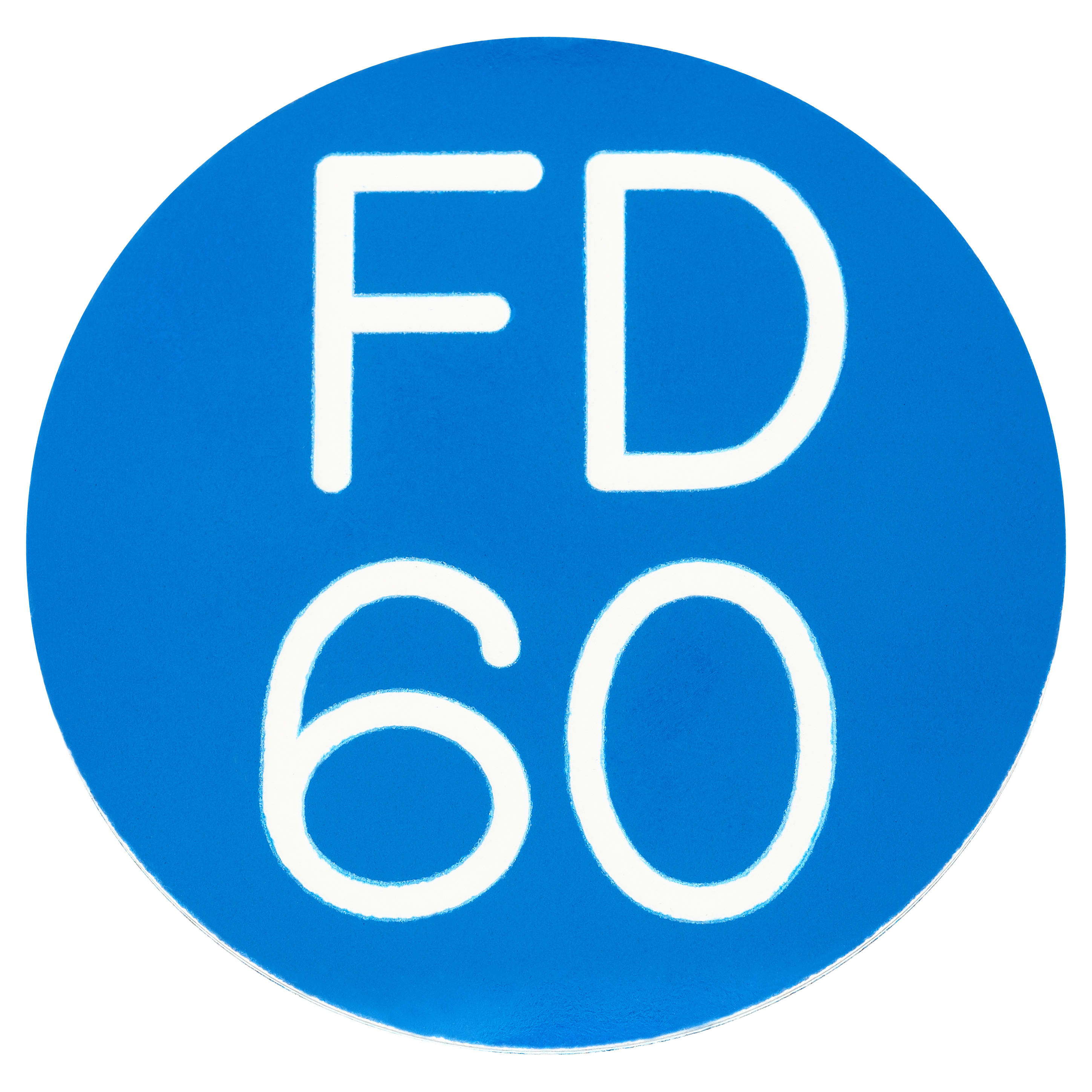 FD30 Door Sign Self Adhesive - 50mm - Blue | IronmongeryDirect | Same ...