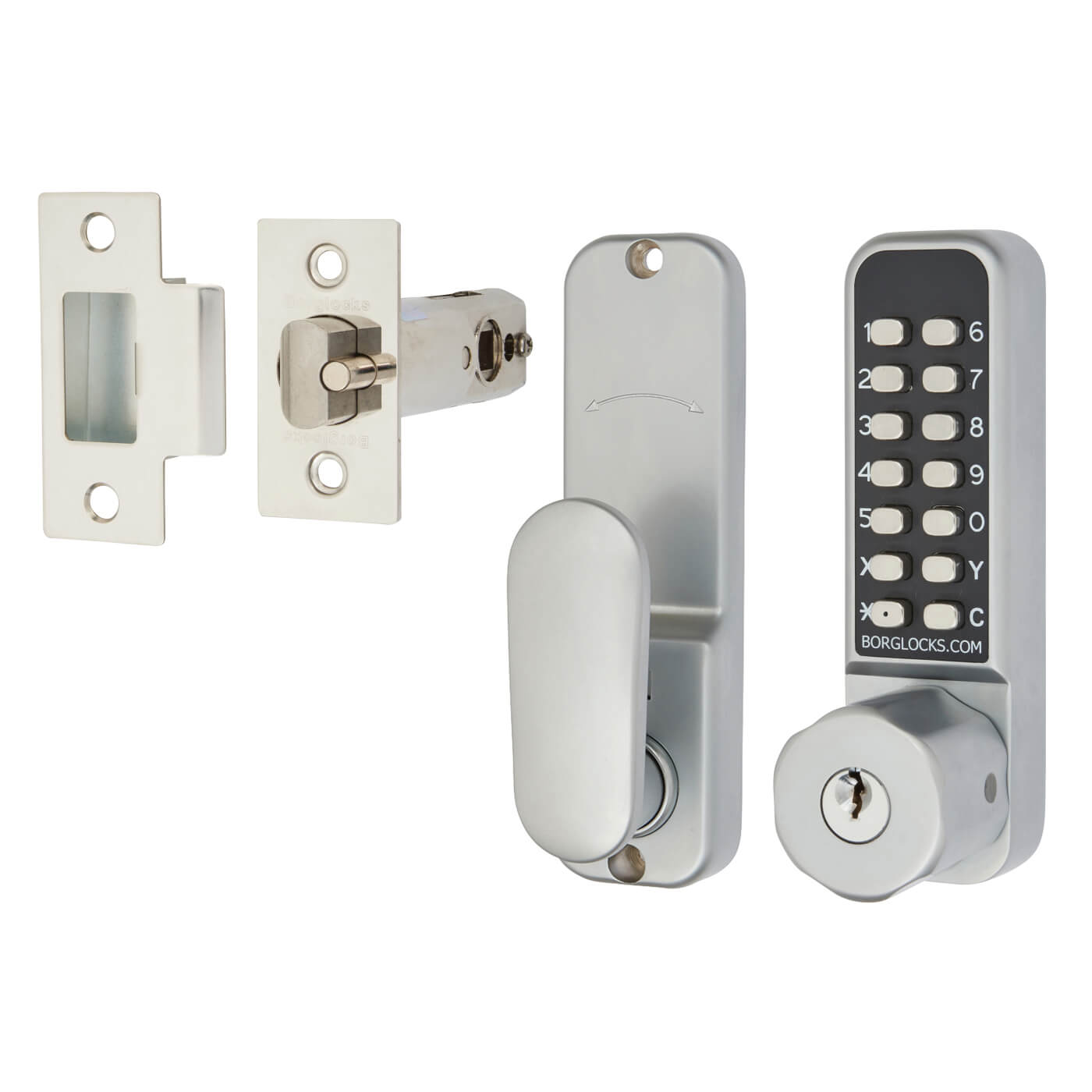 Borg BL2701 Easicode Pro Code Operated Lock with Hexagonal Knob and Key ...